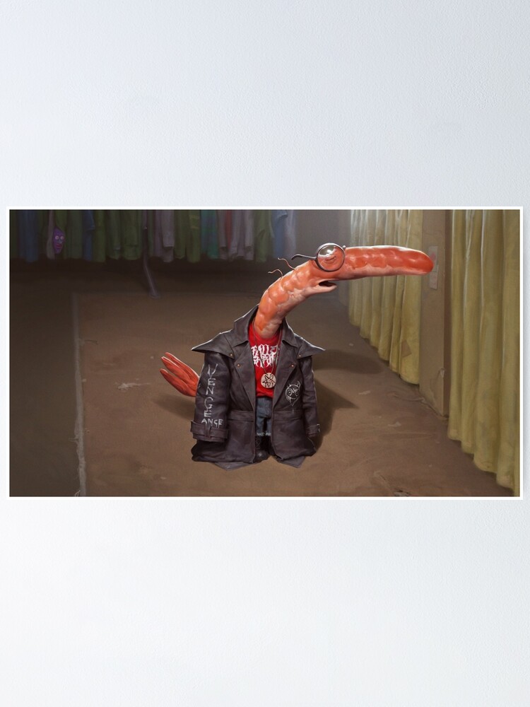 "Shrimp Smiling friends" Poster for Sale by TaxiDriverTG | Redbubble