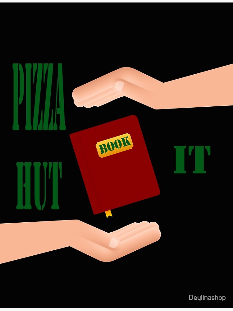 "Pizza Hut Book It - Book it! design from the 80s. Vector art ...