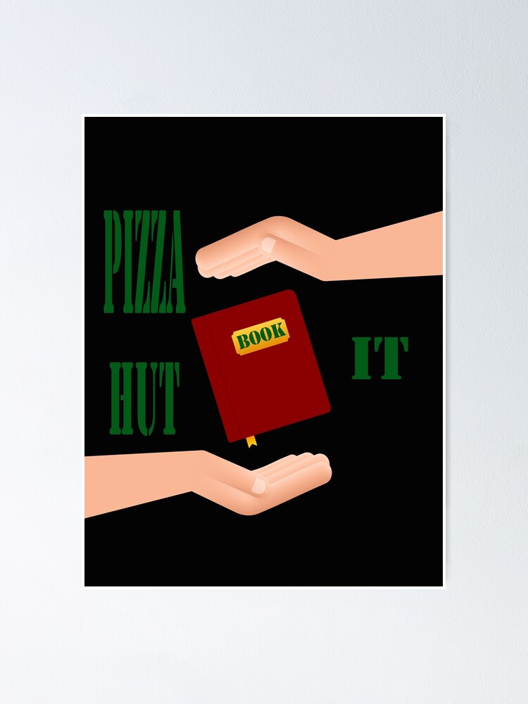 "Pizza Hut Book It - Book it! design from the 80s. Vector art ...