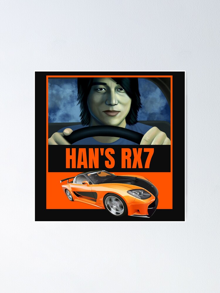 "Han's Veilside RX7 ( Fast and Furious )" Poster by MOTOSHIFT | Redbubble