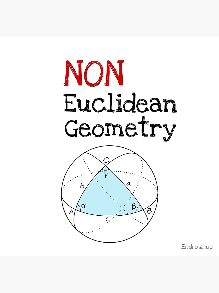 Non Euclidean Geometry Poster For Sale By Endro99 Redbubble 