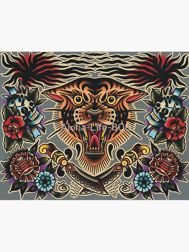"Traditional tiger flash sheet" Art Print for Sale by Aloha-Life-808 ...