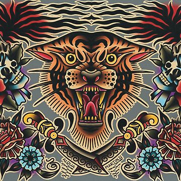 "Traditional tiger flash sheet" Art Print for Sale by Aloha-Life-808 ...