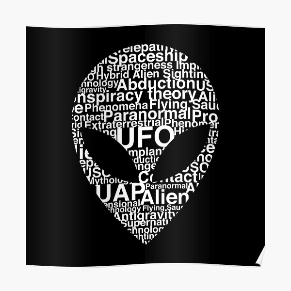 "Alien Type Face" Poster for Sale by etienneranc | Redbubble