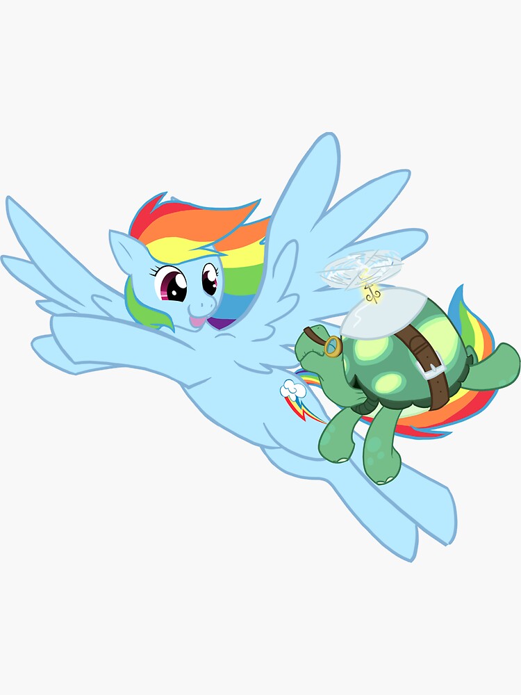 "Rainbow Dash and Tank" Sticker for Sale by DawnAllies | Redbubble