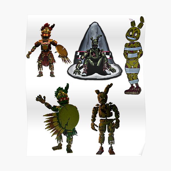 Poster « fnaf Springtrap », par DarlingJadore | Redbubble
