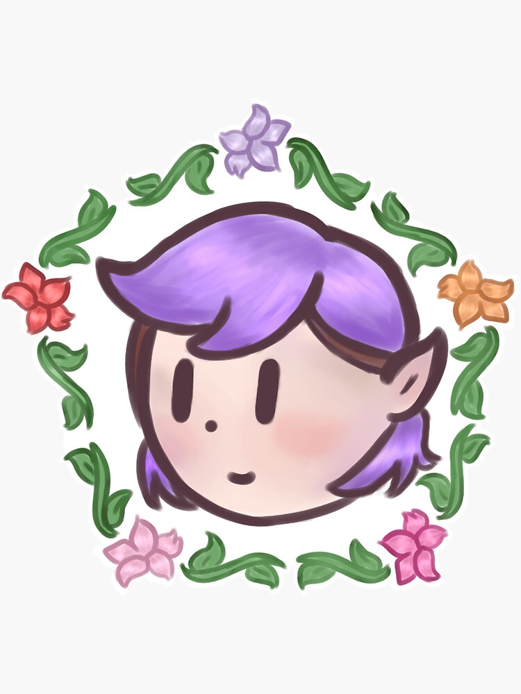 "Cute Amity with Flowers (The Owl House)" Sticker for Sale by ...