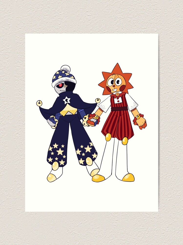 Lámina artística «Original - Cute Sundrop y Moondrop - FNAF Security ...