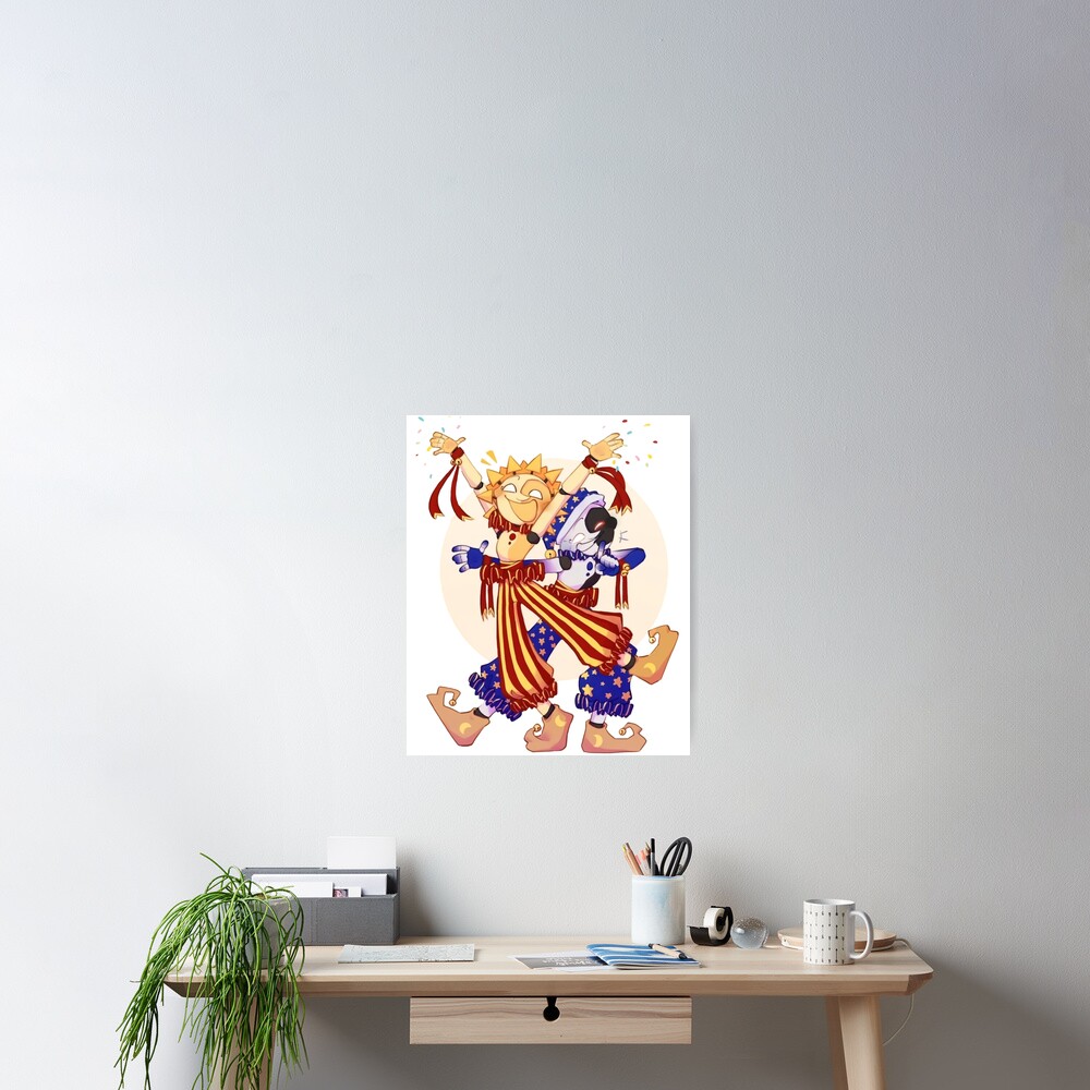 "SunDrop and MoonDrop FNAF Security Breach " Poster by DarlingJadore ...