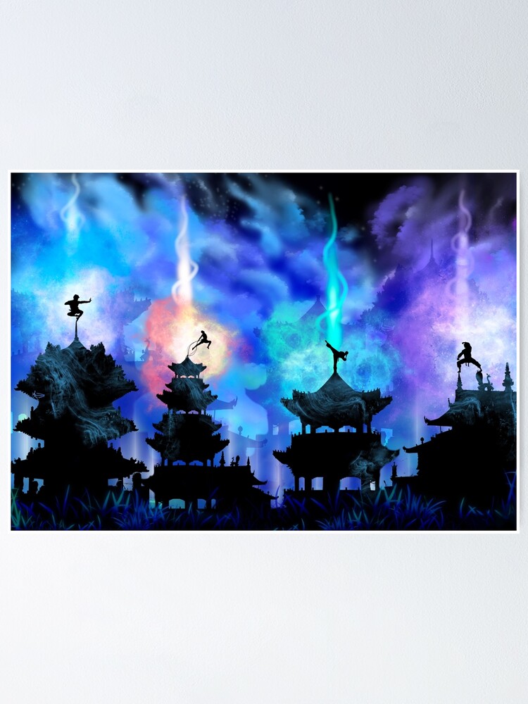 "Ninja Temples" Poster for Sale by MetalykanArt | Redbubble