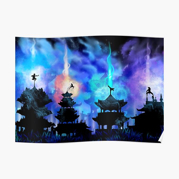 "Ninja Temples" Poster for Sale by MetalykanArt | Redbubble