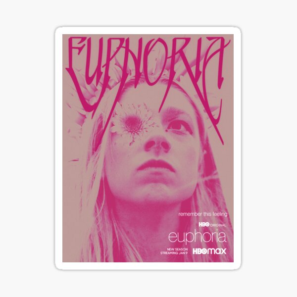 "EUPHORIA" Sticker for Sale by clemonpluto | Redbubble