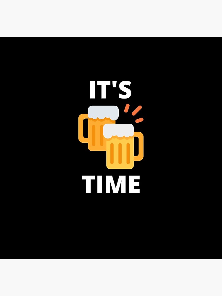 "it's beer time in the bar" Poster for Sale by Mnouna | Redbubble