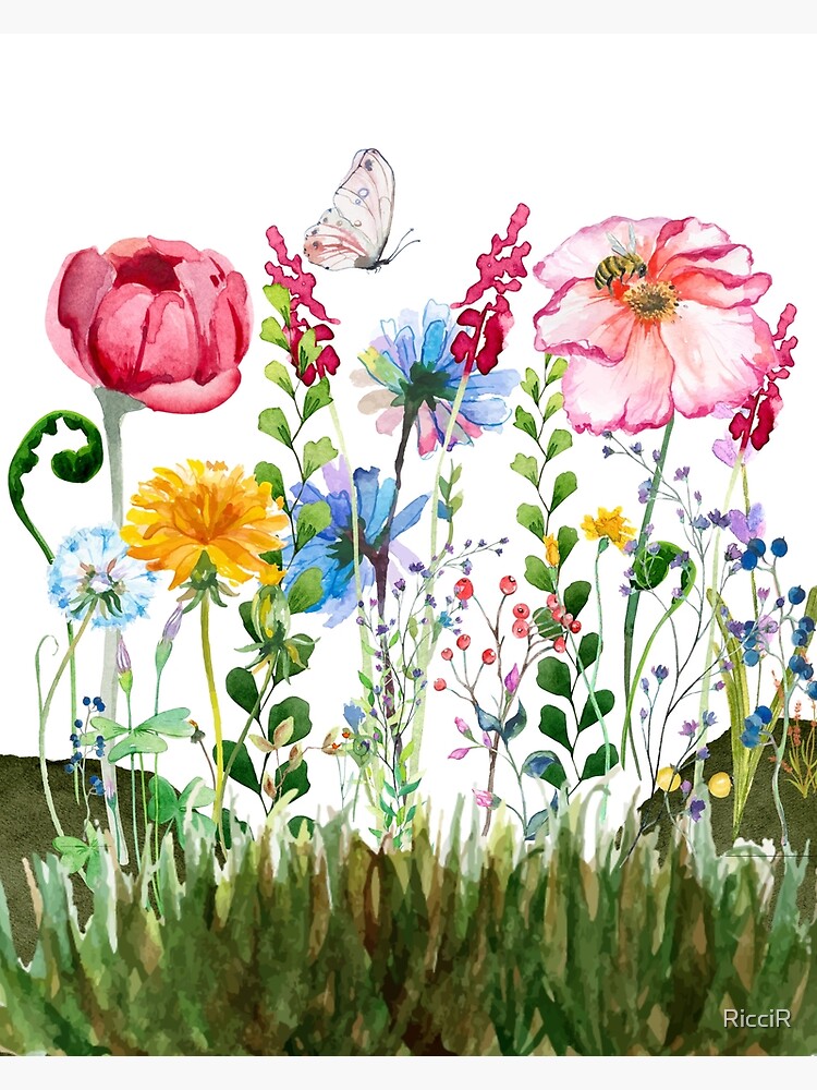 "field of blooms" Poster for Sale by RicciR | Redbubble