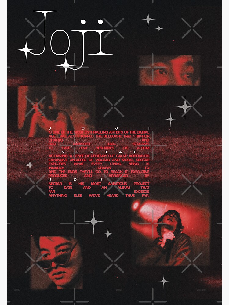 "Joji" Sticker for Sale by carolyn-castro | Redbubble