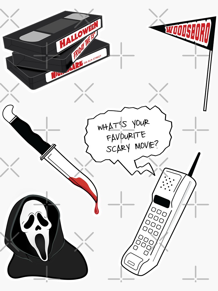 "Scream " Sticker for Sale by courtcolumbus | Redbubble