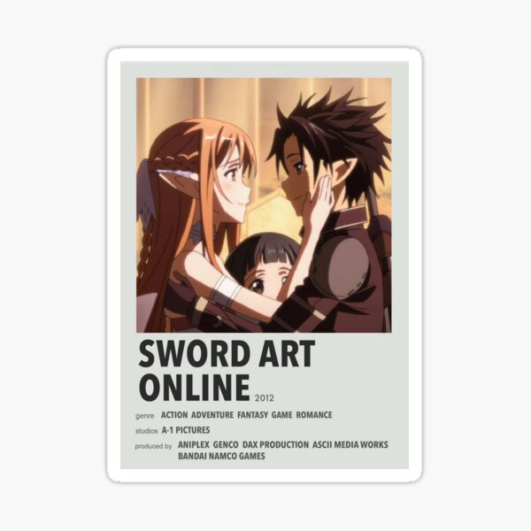 "Sword Art Online" Sticker for Sale by MiikxCry | Redbubble