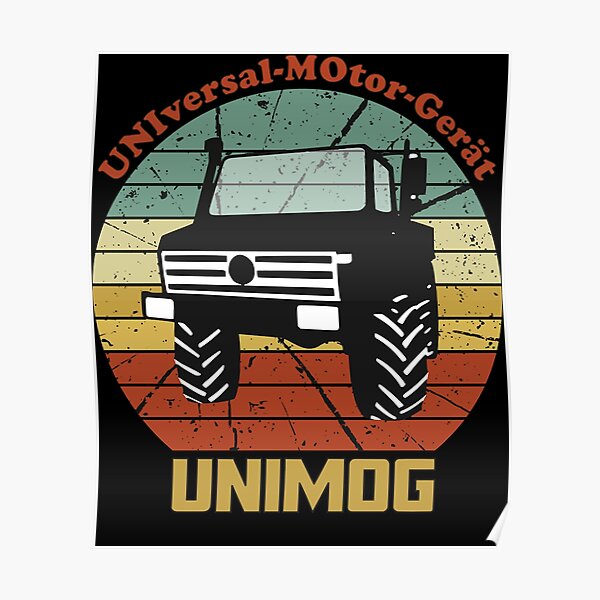 "Unimog Retro Classic" Poster for Sale by mccullochpg | Redbubble