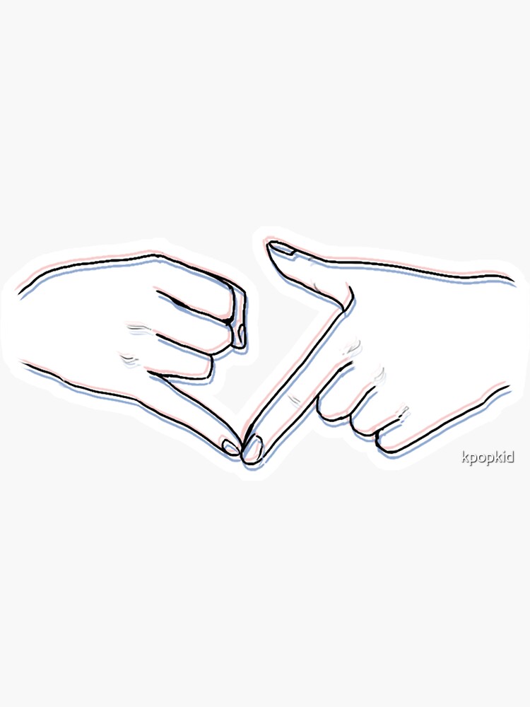 "Seventeen Hand Sign" Sticker for Sale by kpopkid | Redbubble