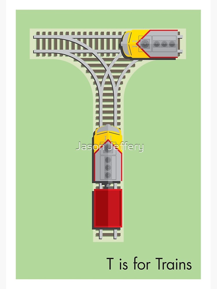 "T is for Train" Postcard for Sale by Jason Jeffery | Redbubble