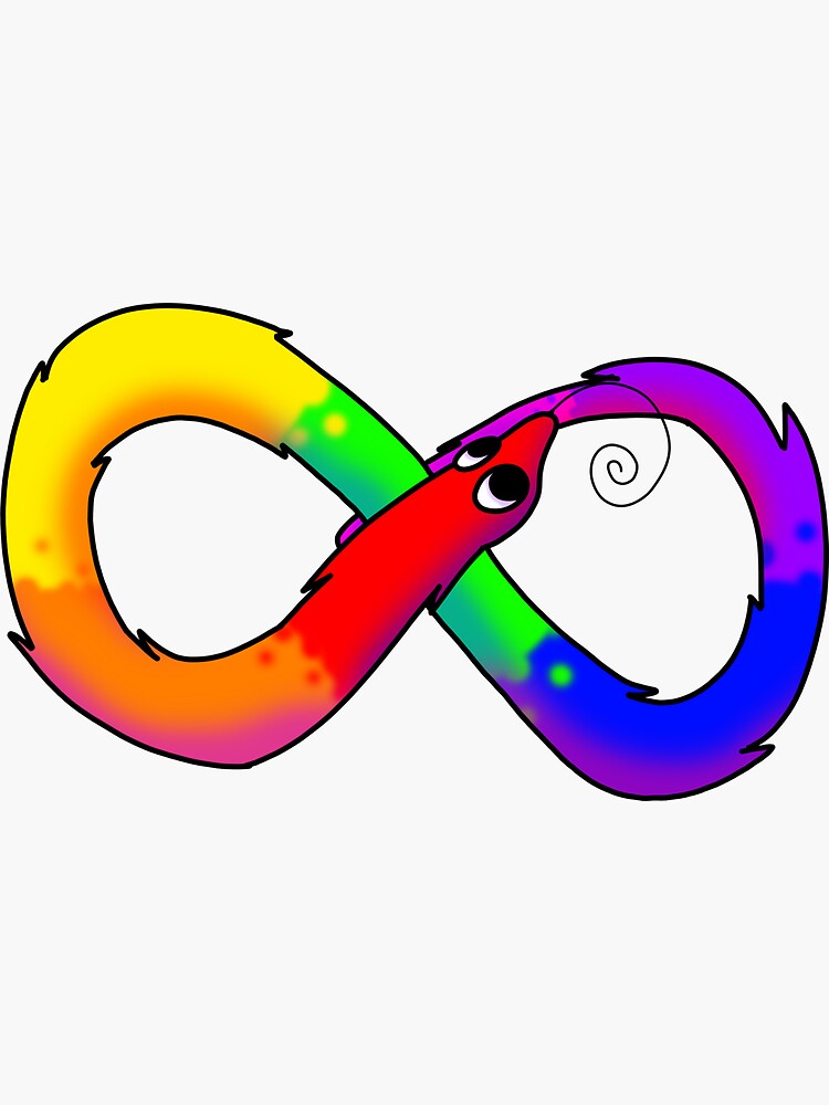 "autistic worm " Sticker by atticuss-attic | Redbubble