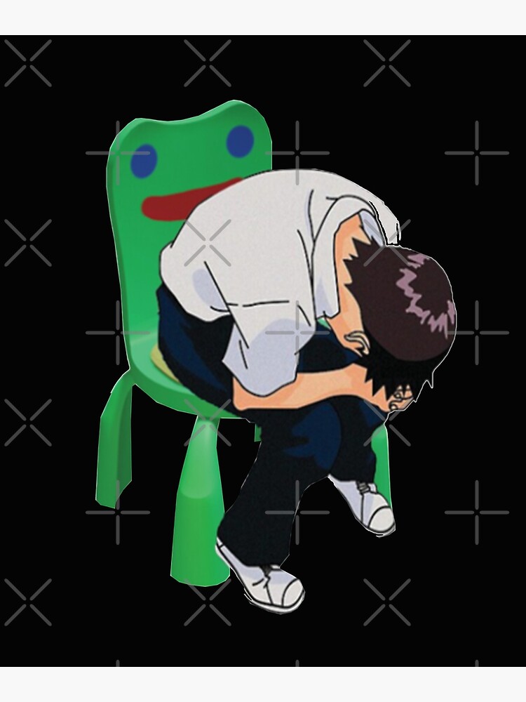 "Shinji Ikari in the Froggy Chair" Poster for Sale by grimm115 | Redbubble