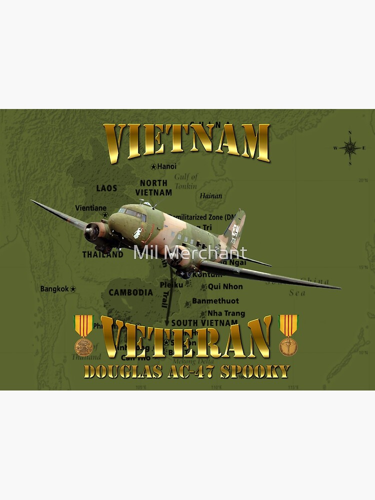 "AC-47 Gunship 'Spooky' Vietnam Veteran" Poster for Sale by Mil ...