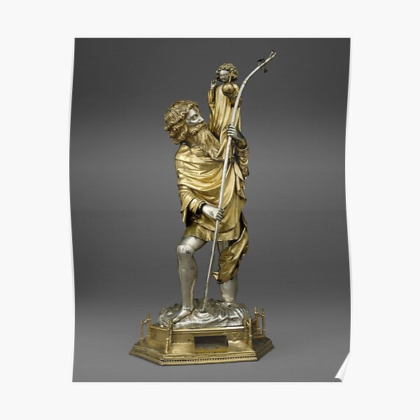 "Reliquary Statuette of St. Christopher" Poster for Sale by Bulimo ...