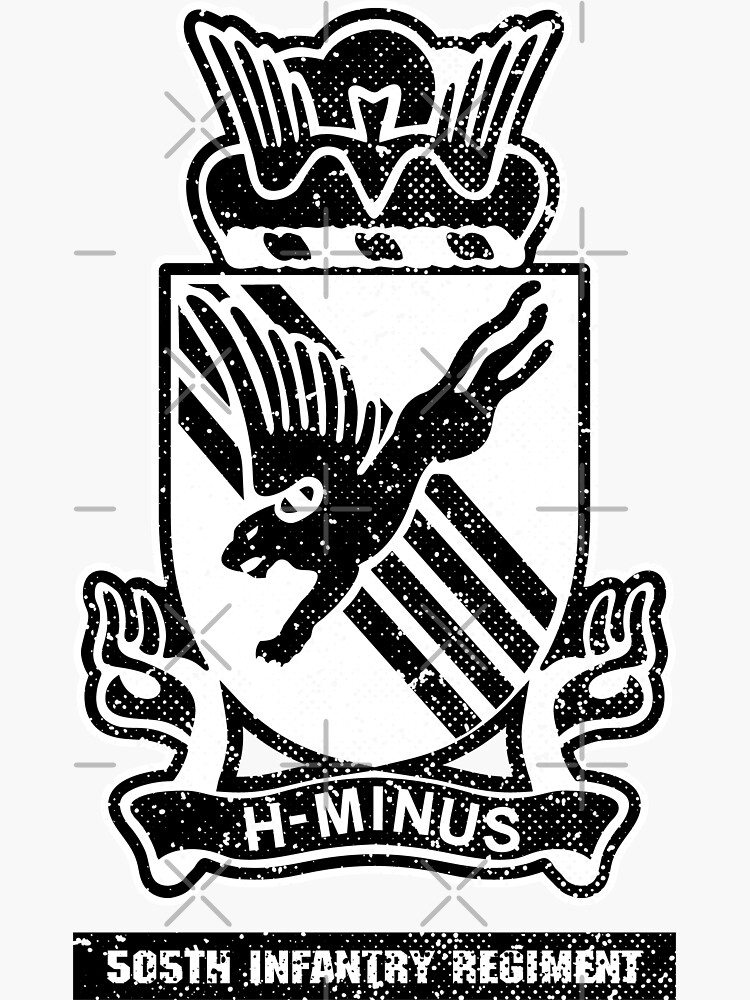 "505TH INFANTRY REGIMENT " Sticker by alt36 | Redbubble