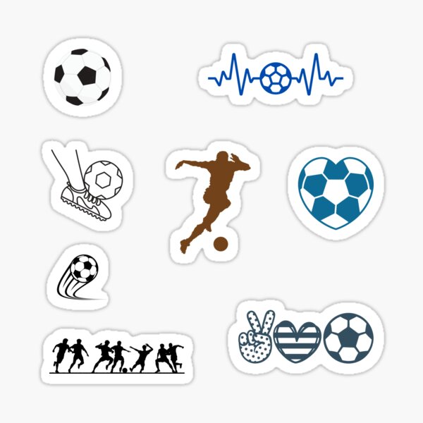 "Football Sticker Pack" Sticker by Sanika33 | Redbubble