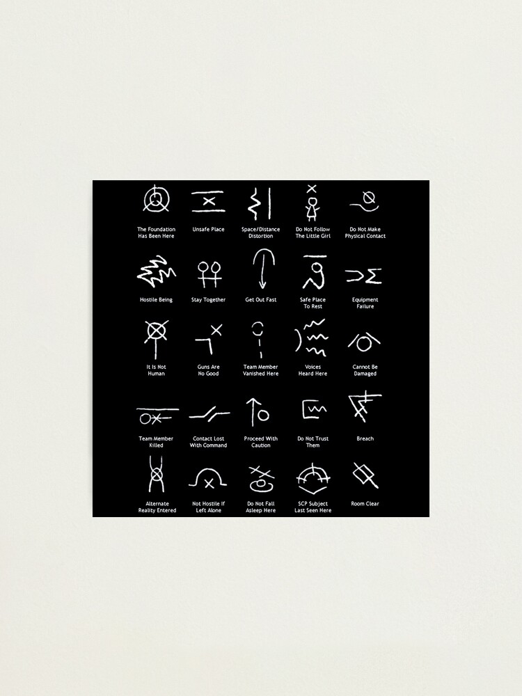 "SCP Field Codes" Photographic Print by nicholskevinp | Redbubble