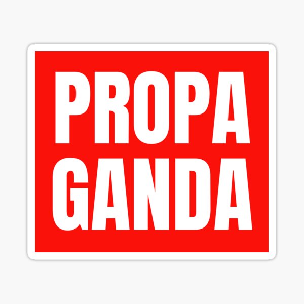 "Propaganda - Cool NWO Pandemic Freedom Fighter Gift" Sticker for Sale by mayamay0 | Redbubble