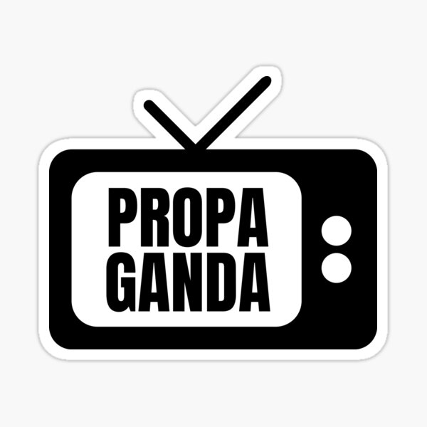 "Propaganda - Cool NWO Pandemic Freedom Fighter Gift" Sticker for Sale by mayamay0 | Redbubble