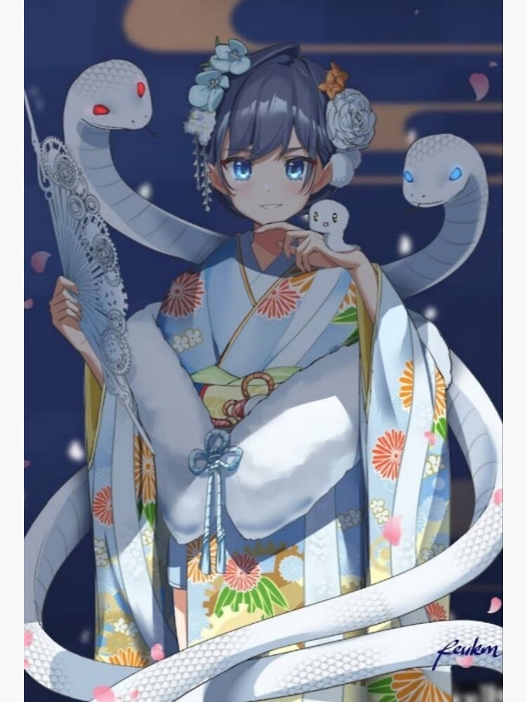 "Kronii and her snakes" Poster for Sale by AszaAri | Redbubble