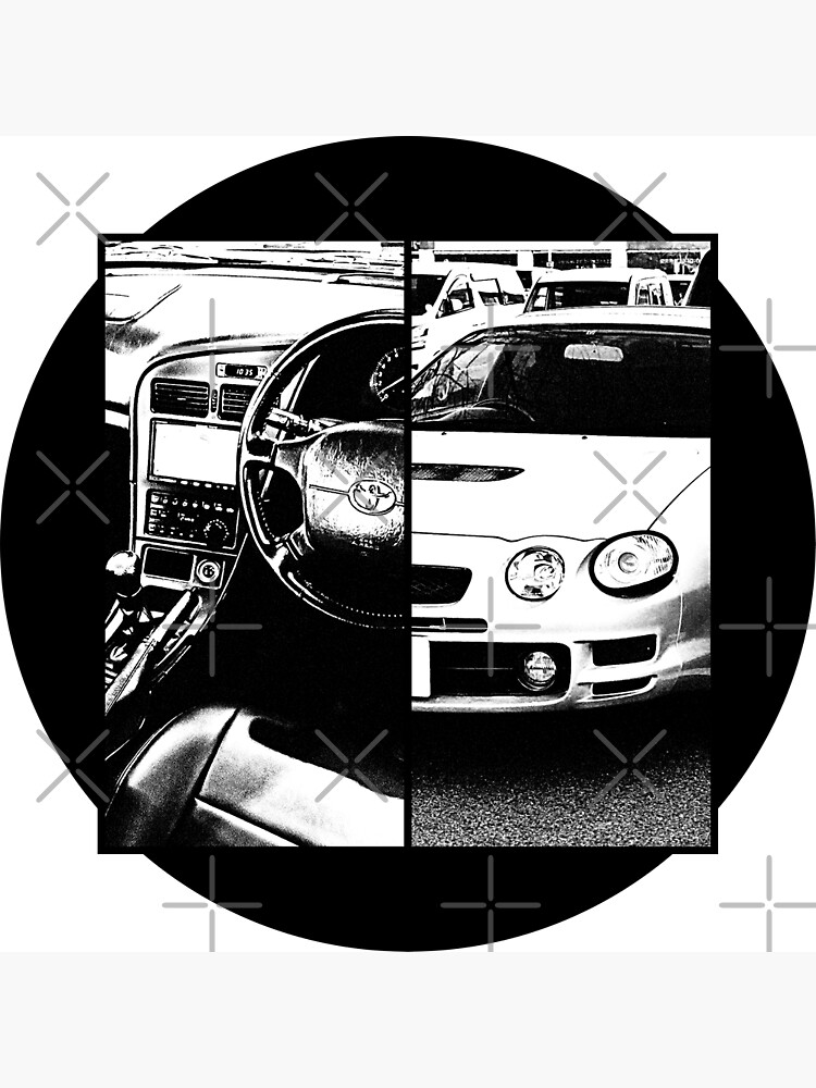 "TOYOTA CELICA GT-FOUR ST205 Black 'N White 5" Poster by Cero81 | Redbubble
