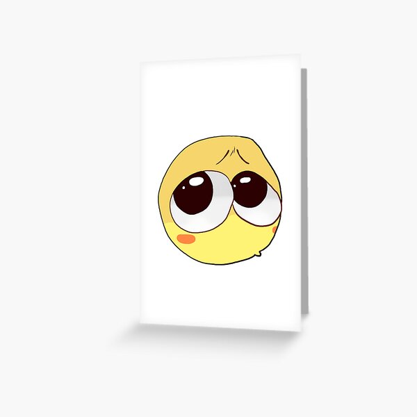 "Pleading cursed emoji " Greeting Card for Sale by Kecsketo2 | Redbubble