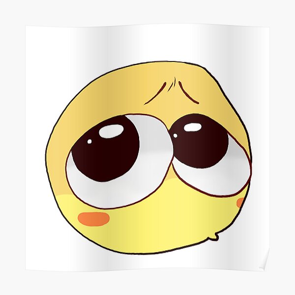 "Pleading cursed emoji " Poster by Kecsketo2 | Redbubble
