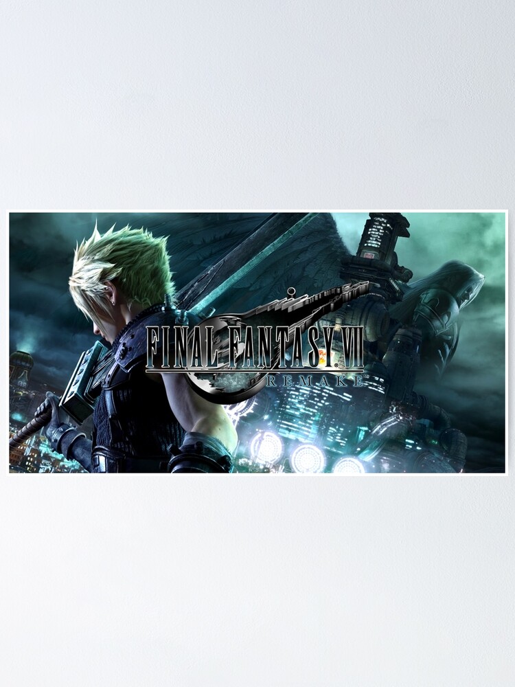 "Final Fantasy VII Remake" Poster for Sale by CeladonRB | Redbubble