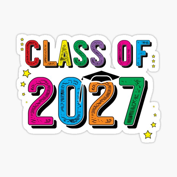 "Class Of 2027 Graduation Senior" Sticker by FloydSpencer | Redbubble