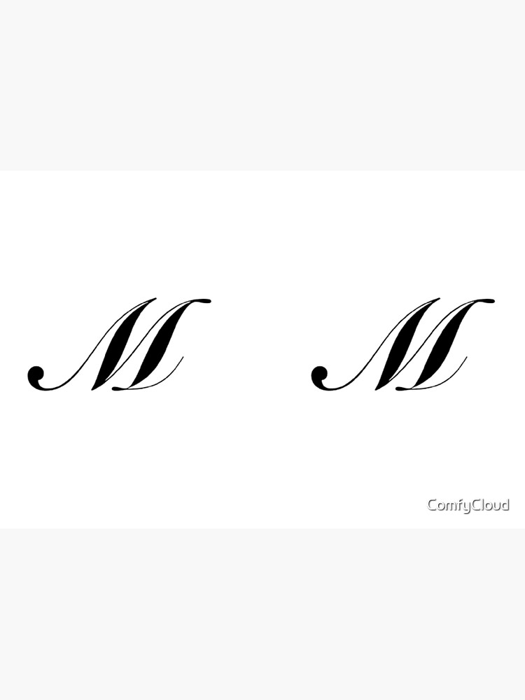 Lettre Cursive Fantaisie M