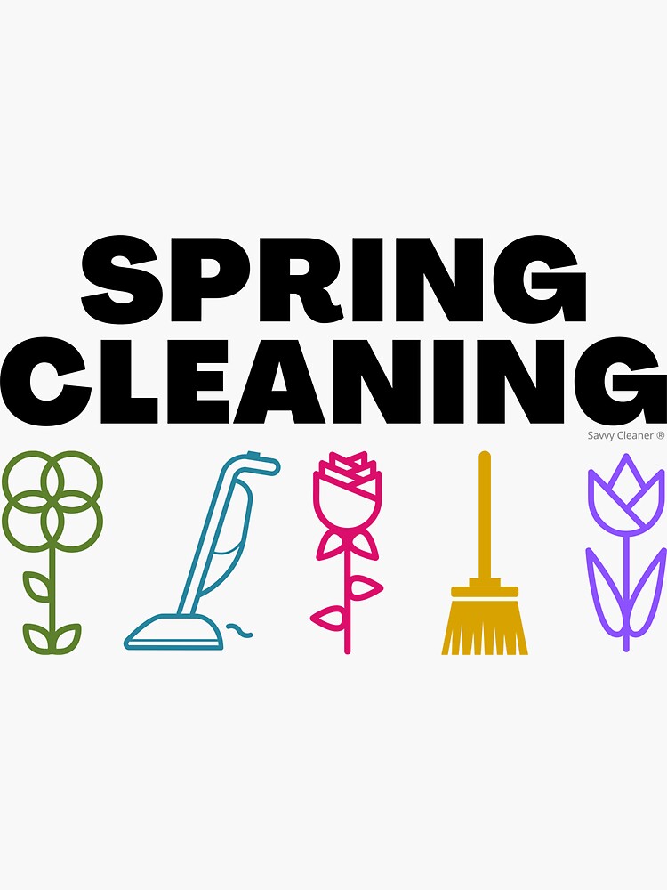 "Spring Cleaning Funny Cleaning Lady Housekeeper Janitor " Sticker by ...