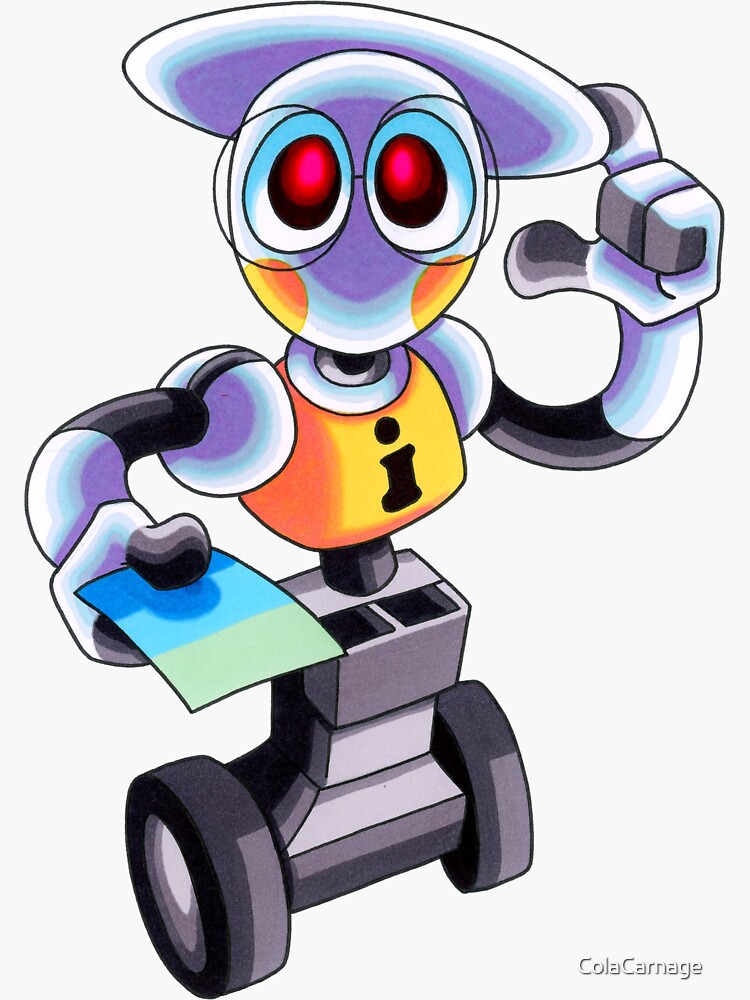"Map Bot" Sticker for Sale by ColaCarnage | Redbubble