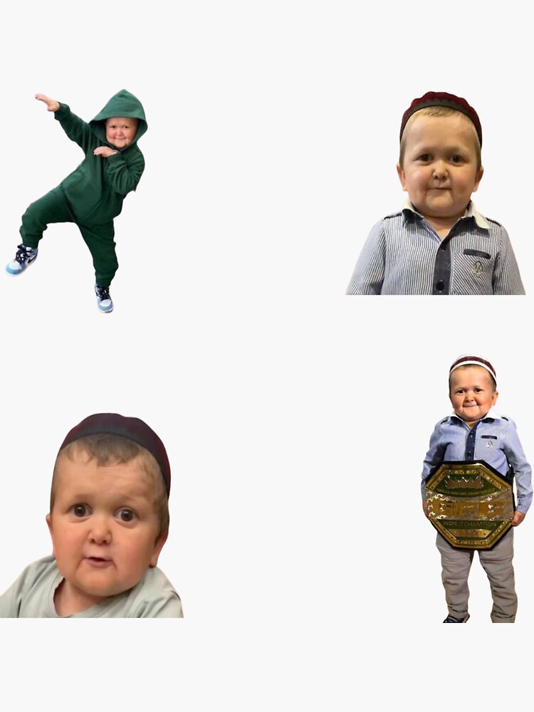 "Hasbulla Sticker Pack" Sticker for Sale by BitternotMeme | Redbubble