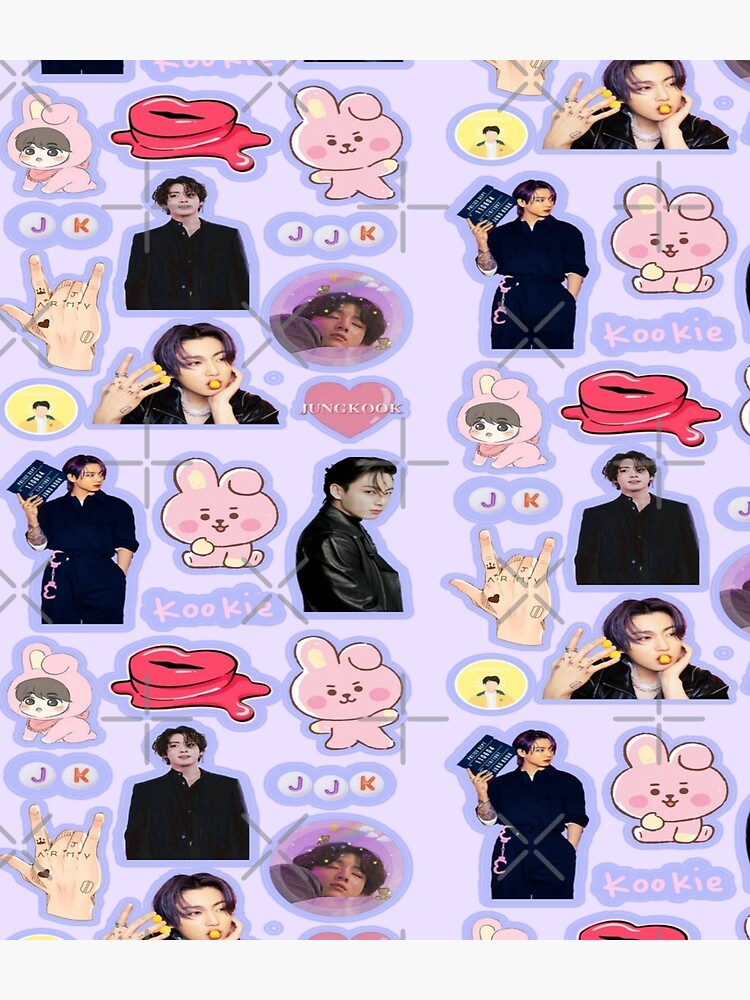 "Cute jk stickers - cute jungkook - jk meme " Backpack for Sale by suny ...