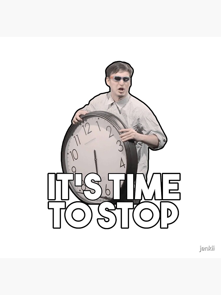 "ITS TIME TO STOP - FILTHY FRANK" Clock for Sale by jenkii | Redbubble