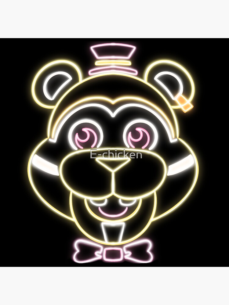Pegatina «Freddy Fazbear letrero de neón» de E-chicken | Redbubble