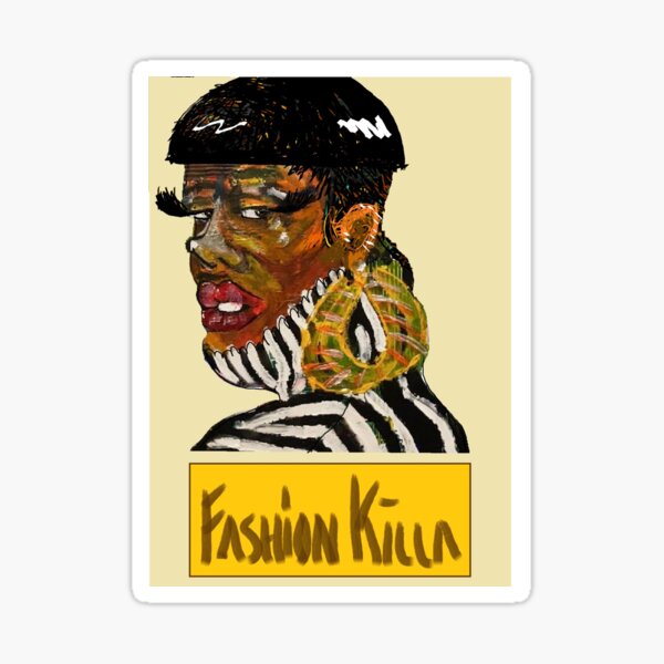 "FASHION KILLA" Sticker for Sale by sheinawhitney | Redbubble
