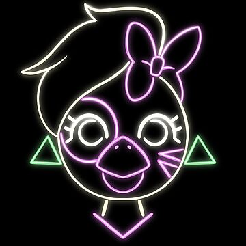 "Glamrock Chica neon sign" Sticker for Sale by E-chicken | Redbubble