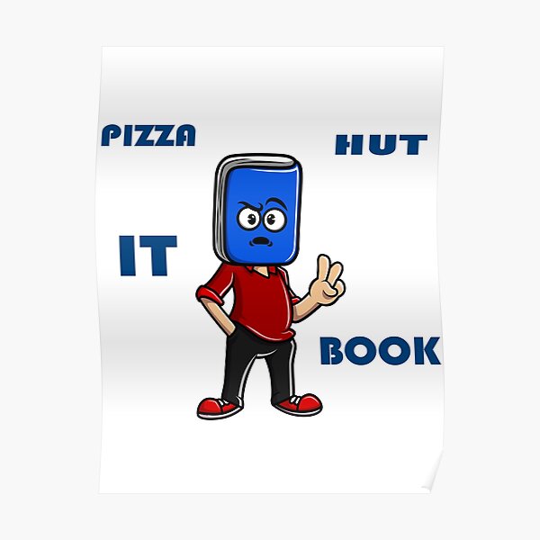 "Pizza Hut Book It - Book it! design from the 80s. Vector art ...