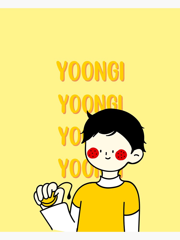 "MIN YOONGI" Sticker for Sale by rklyve | Redbubble
